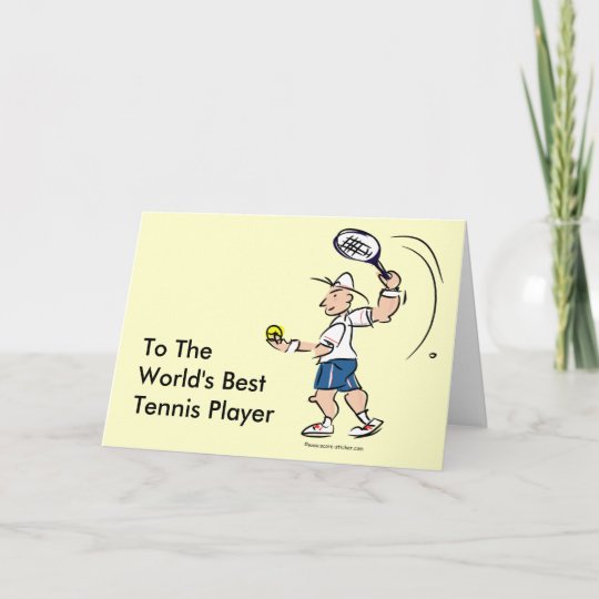 Funny tennis cards for men and boys | Zazzle.com