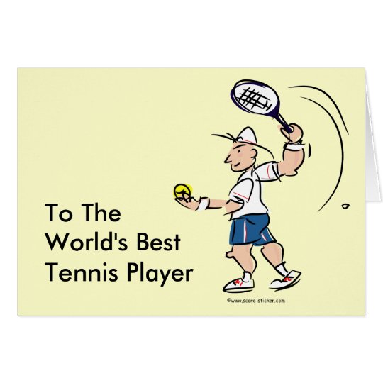 Funny tennis cards for men and boys | Zazzle.com