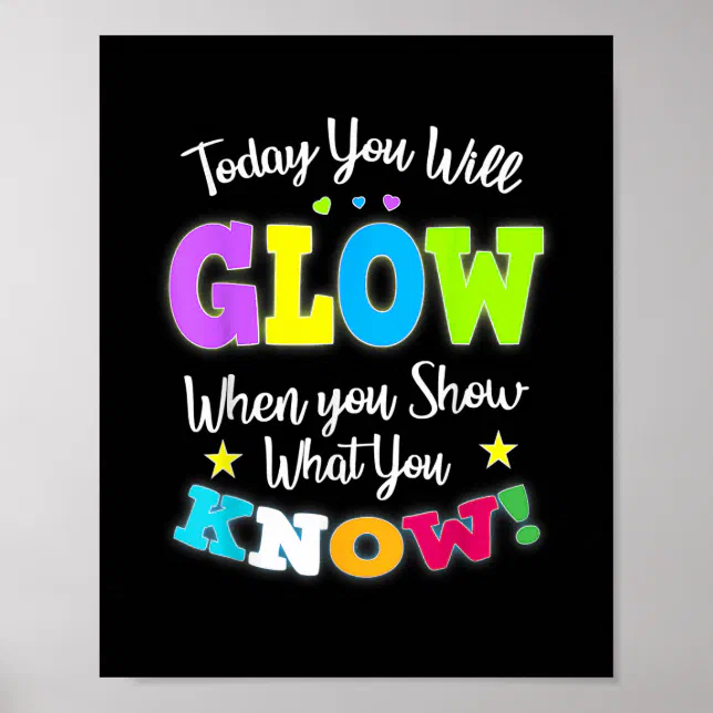 Funny Test Day Mode On Teacher Testing Ideas Poster | Zazzle