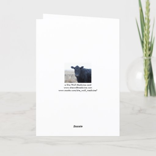 Funny Thank You Cute Black Cattle Cow | Zazzle