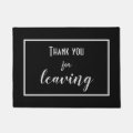 Funny "Thank You For Leaving" Introvert Antisocial Doormat | Zazzle