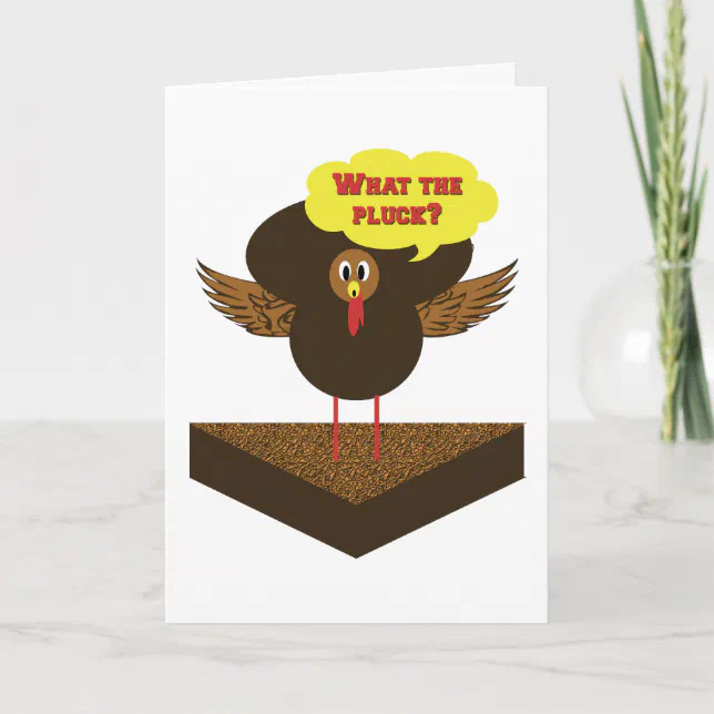 Funny thanksgiving cards - talking turkeys | Zazzle