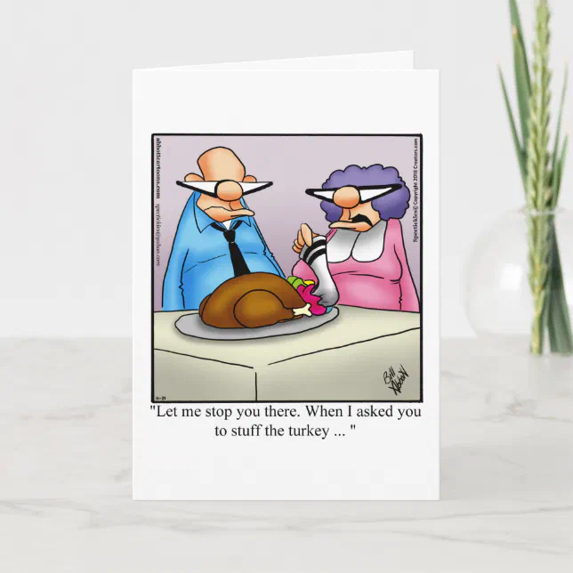Funny Thanksgiving Holiday Greeting Card | Zazzle