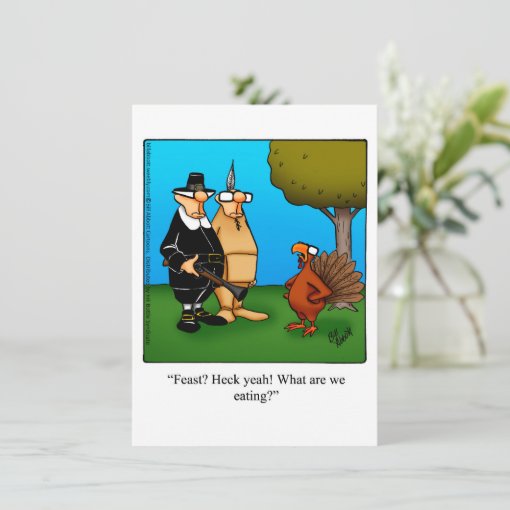 Funny Thanksgiving Humor Dinner Invitations | Zazzle
