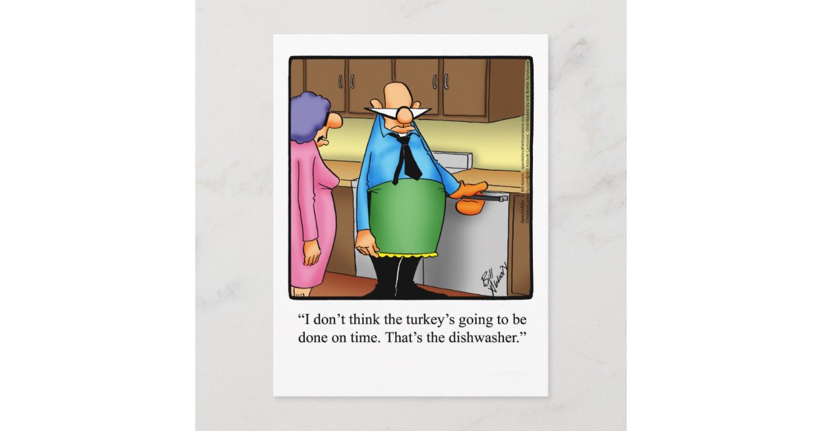 Funny Thanksgiving Humor Postcard | Zazzle
