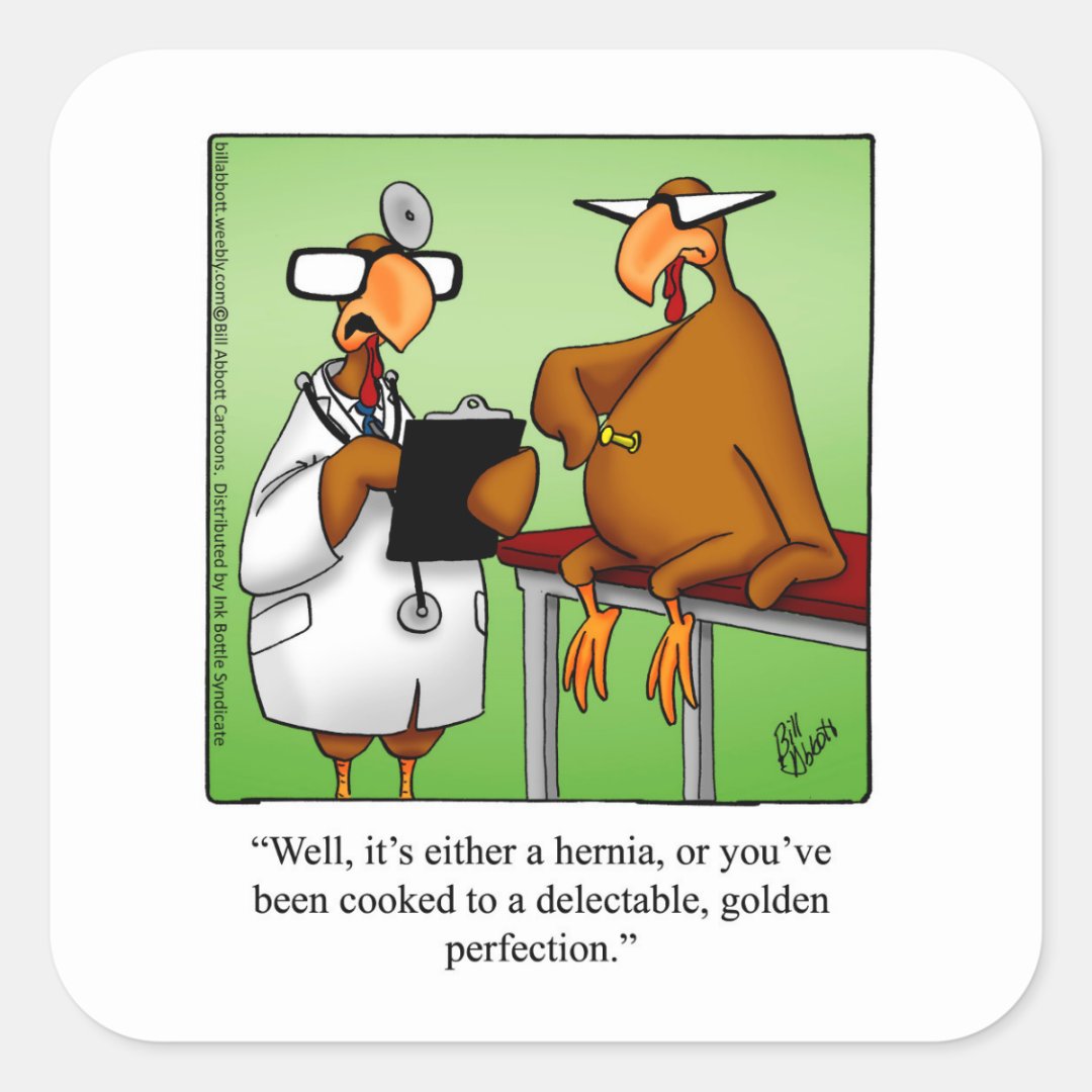 Funny Thanksgiving Humor Stickers | Zazzle
