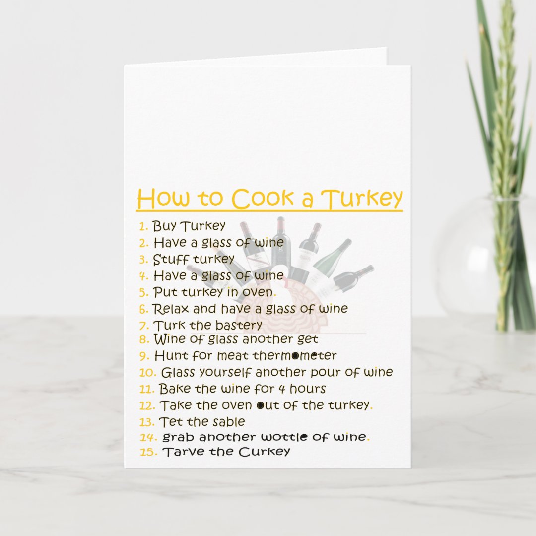 funny Thanksgiving personalize Holiday Card | Zazzle