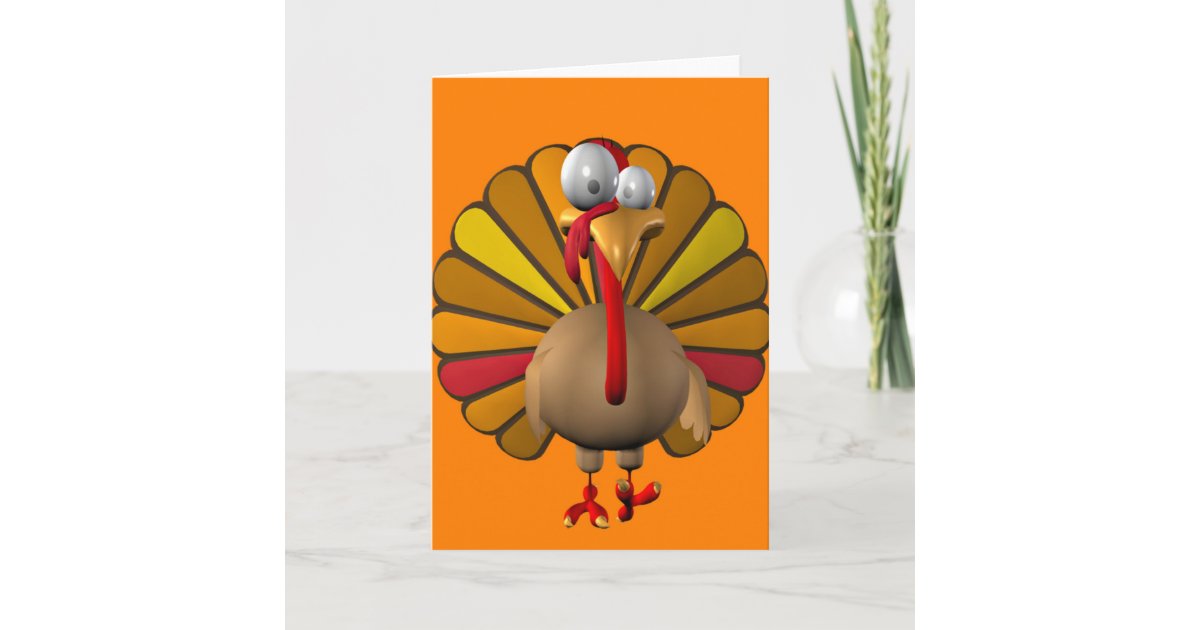 Funny Thanksgiving Turkey Holiday Card | Zazzle