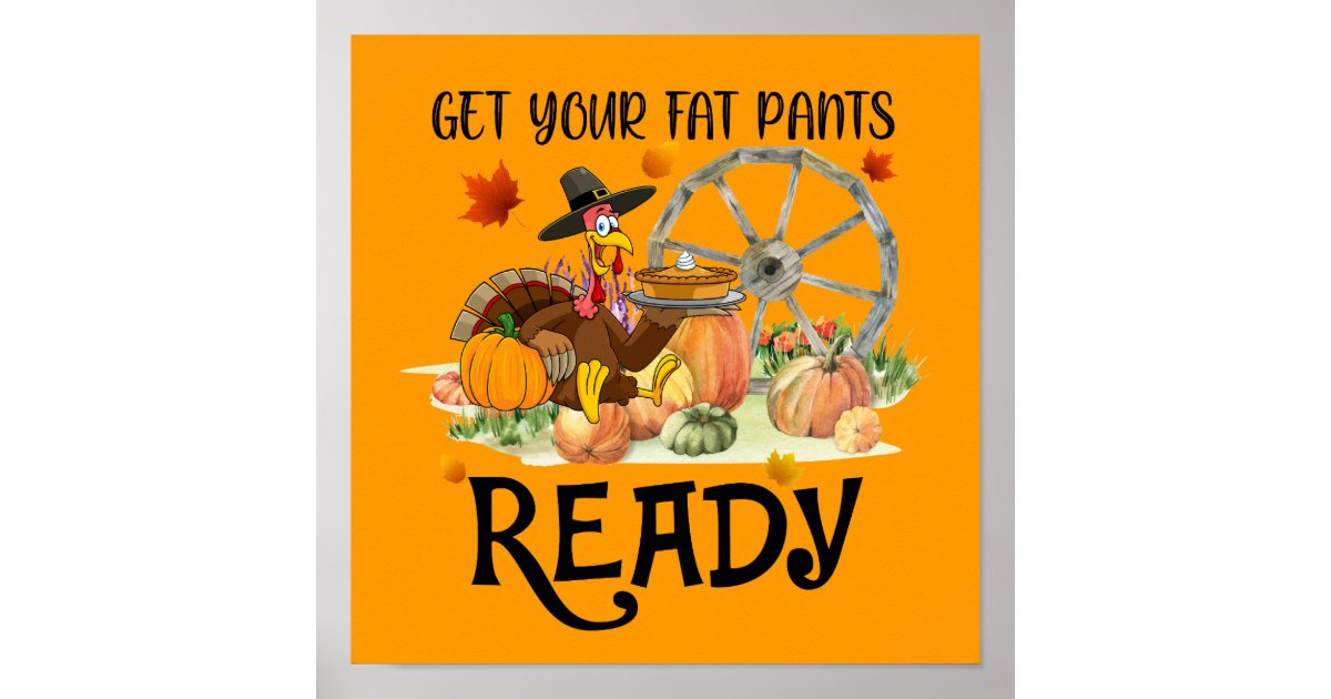 funny Thanksgiving turkey Holiday Poster | Zazzle