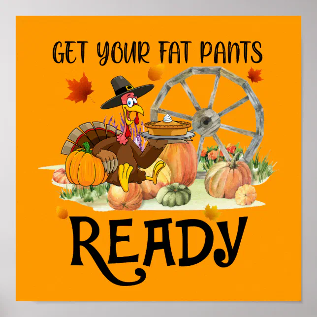 funny Thanksgiving turkey Holiday Poster | Zazzle