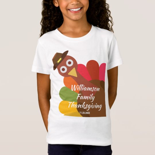 Funny Thanksgiving Turkey Matching Family Custom T-Shirt | Zazzle.com