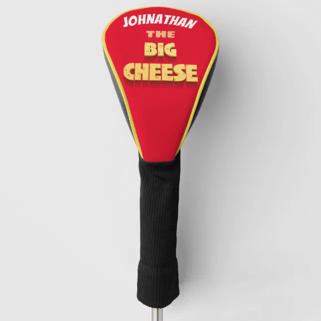 Funny the big cheese boss cartoon golf head cover | Zazzle