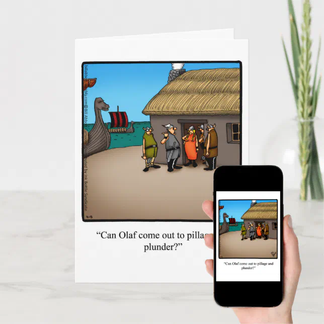 Funny Thinking Of You Humor Greeting Card | Zazzle