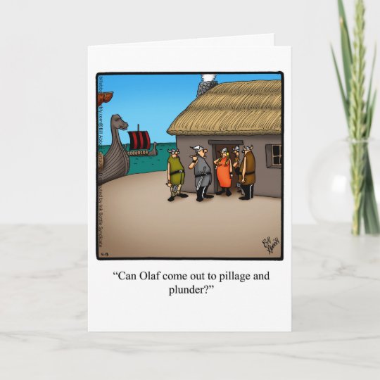 Funny Thinking Of You Humor Greeting Card | Zazzle.com