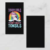 Funny Tonsil Removal Unicorn Kid Tonsillectomy Business Card | Zazzle