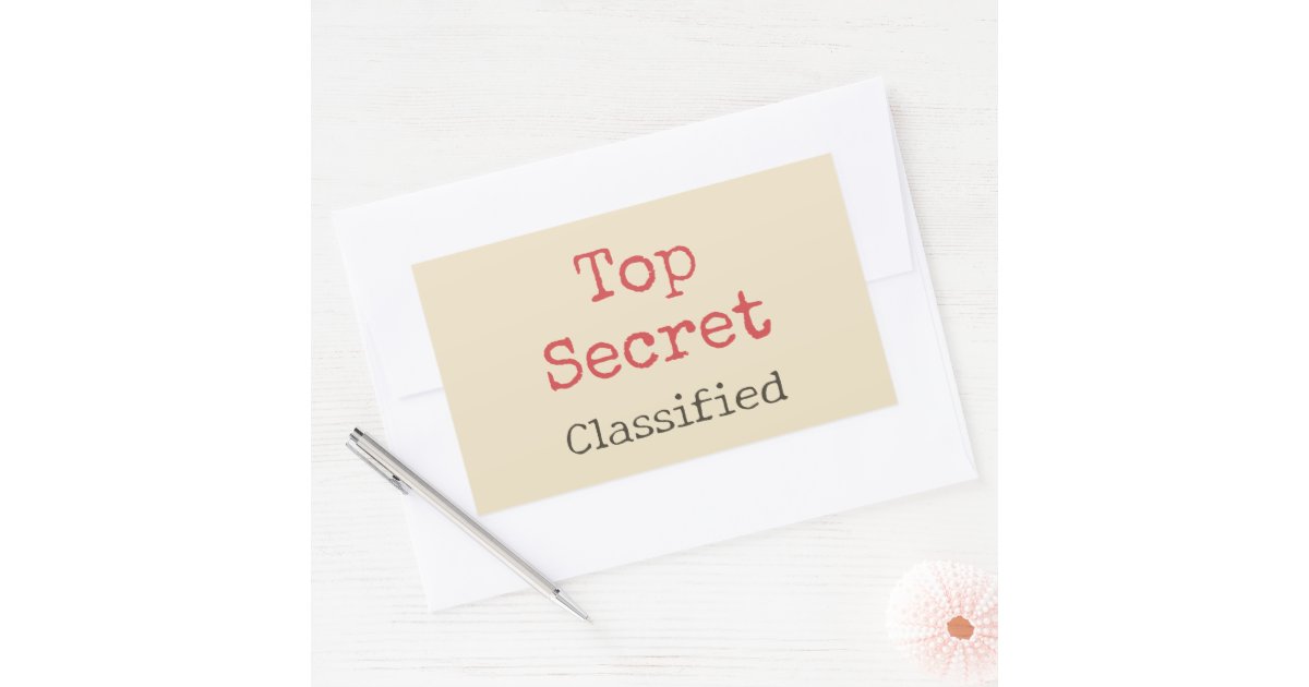 Funny Top Secret Stickers | Zazzle