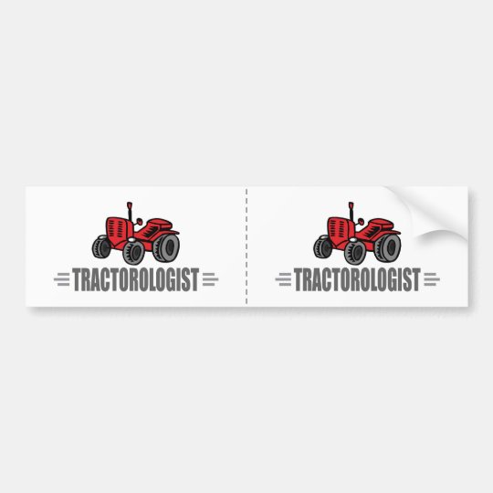 Funny Tractor Bumper Sticker | Zazzle.com