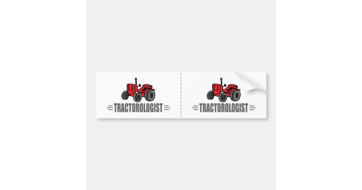 Funny Tractor Bumper Sticker | Zazzle