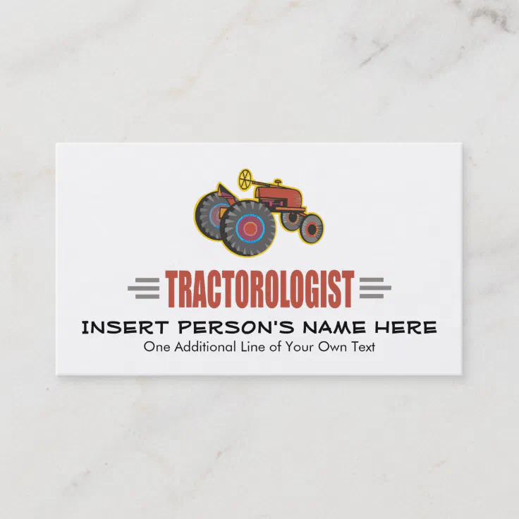 Funny Tractor Business Card | Zazzle