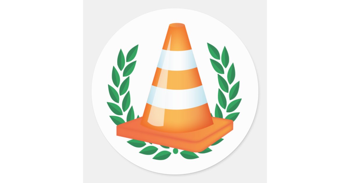 Funny Traffic Cone Collector Stickers | Zazzle