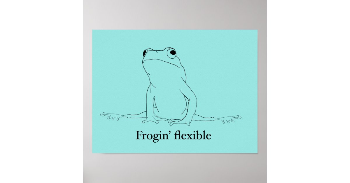Funny tree frog poster | Zazzle