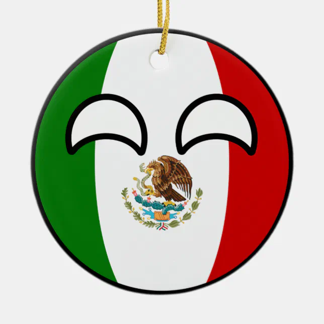 Funny Trending Geeky Mexico Countryball Ceramic Ornament | Zazzle