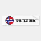 Norway - Norwegian Flag Bumper Sticker | Zazzle.com