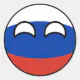 Funny Trending Geeky Russia Countryball Classic Round Sticker | Zazzle
