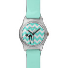 Funny trendy cat silver watch | Zazzle.com