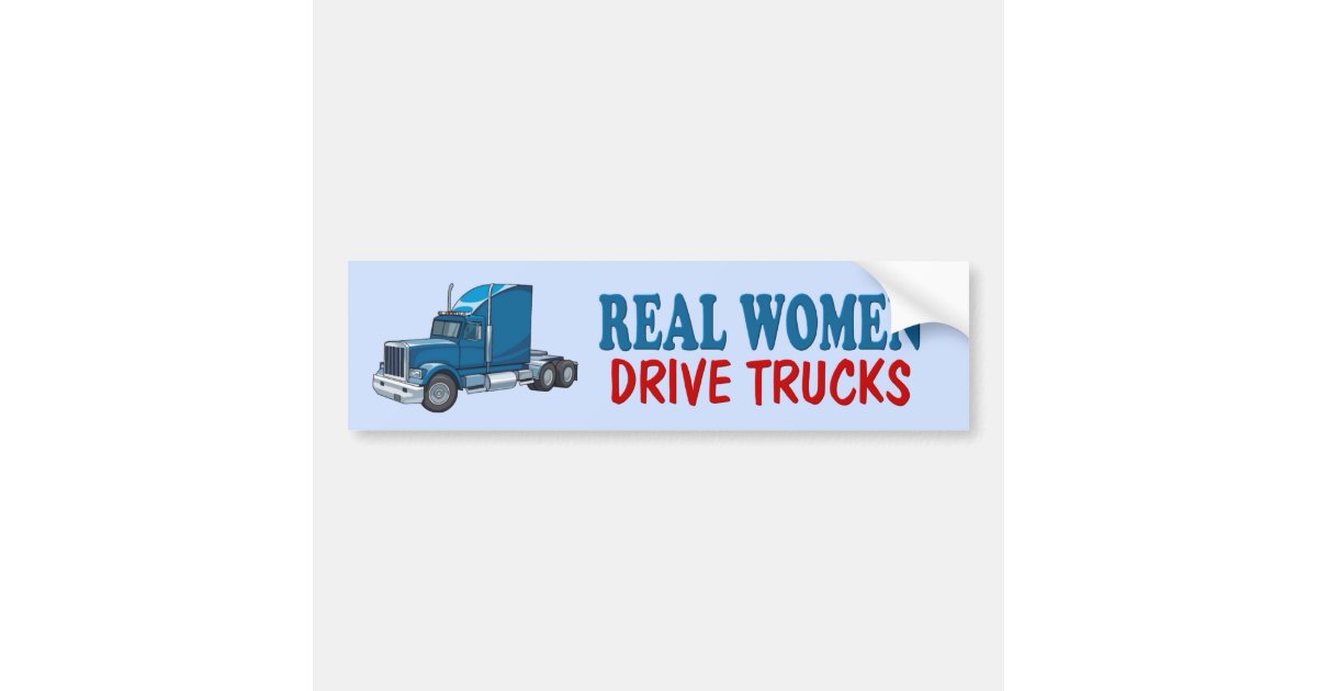 Funny Trucker Bumper Sticker | Zazzle
