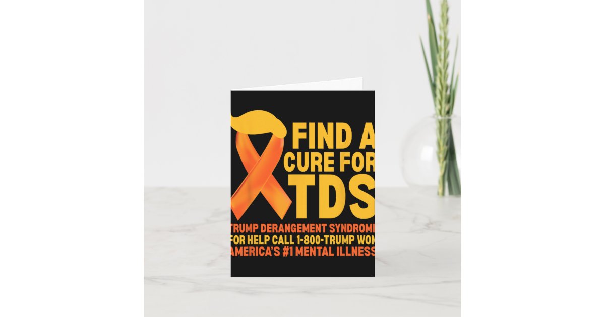 Funny Trump Derangement Syndrome Tds Awareness Rep Card | Zazzle