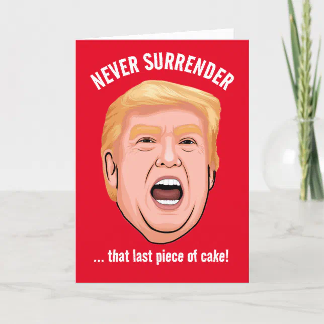 Funny Trump Happy Birthday Card | Zazzle
