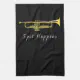 Funny Trumpet Spit Happens Band Player Kitchen Towel | Zazzle