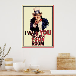 Funny Uncle Sam Poster | Zazzle