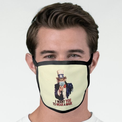 Funny Uncle Sam Wants You to Wear a Face Mask | Zazzle