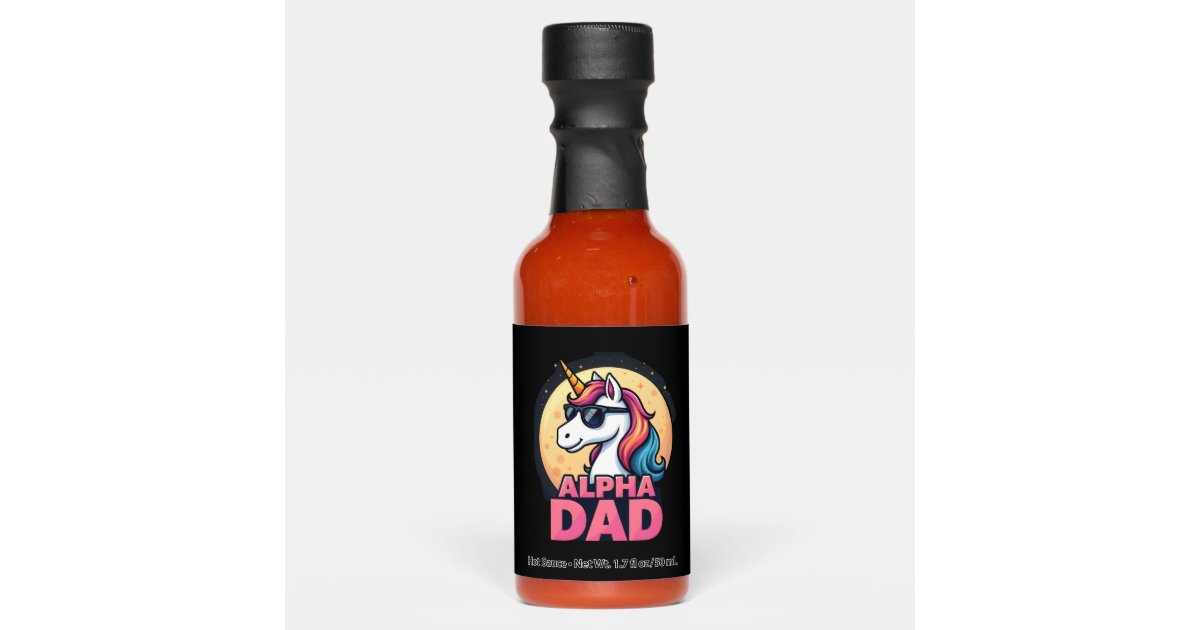 Funny Unicorn Dad Laufey Men Father's Day Christma Hot Sauces | Zazzle