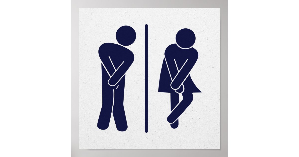 Funny Unisex Bathroom Sign | Zazzle