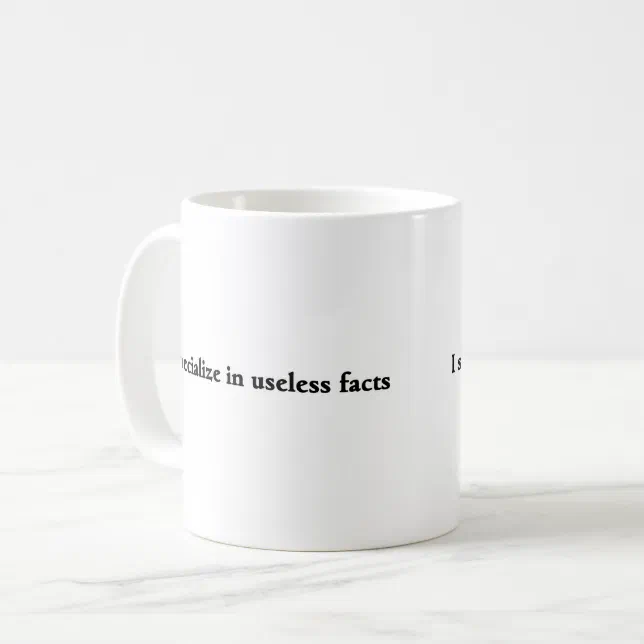 Funny | Useless Facts | Trivia Buff Coffee Mug | Zazzle
