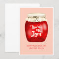 Funny valentine Jam quote you're my jam Card | Zazzle