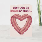 Funny Bacon Card Poem for Valentine's Day | Zazzle.com