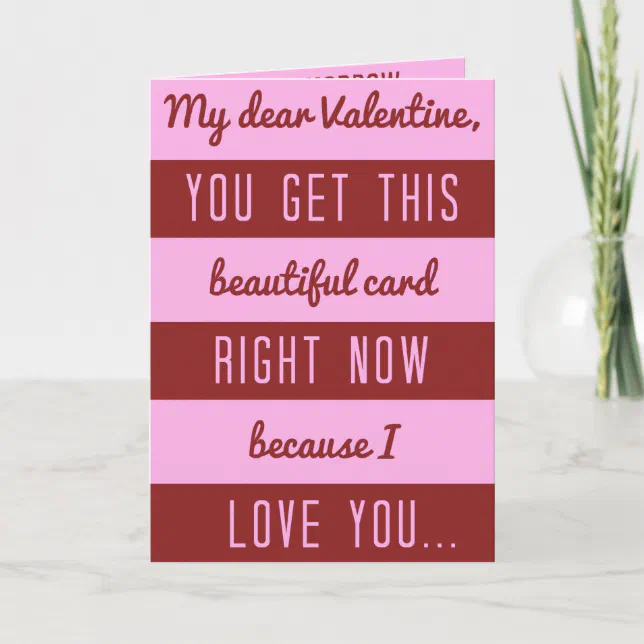 Funny Valentine's Day Chocolate Discount Joke Holiday Card | Zazzle