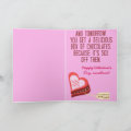 Funny Valentine's Day Chocolate Discount Joke Holiday Card | Zazzle