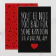 Funny Valentines Day Random Guy Dating App Card | Zazzle
