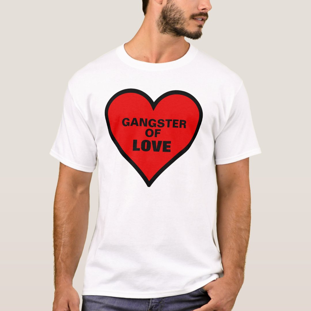 Funny Valentine's Day Shirts for Men, Gangster | Zazzle