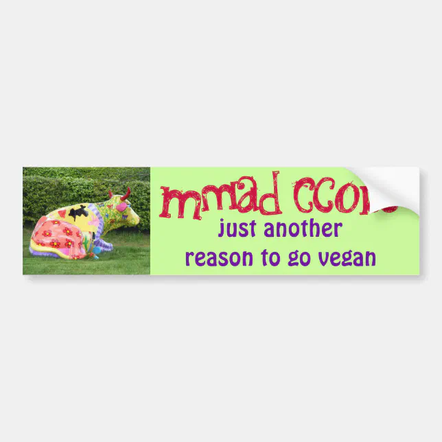 funny vegan bumper sticker | Zazzle