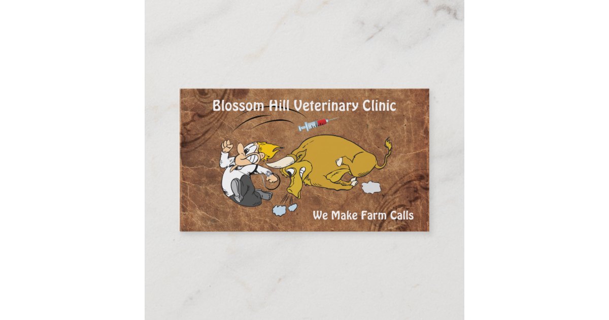 Funny Veterinary Business Card | Zazzle