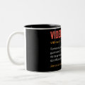 Funny Video Editor Definition Two-Tone Coffee Mug | Zazzle