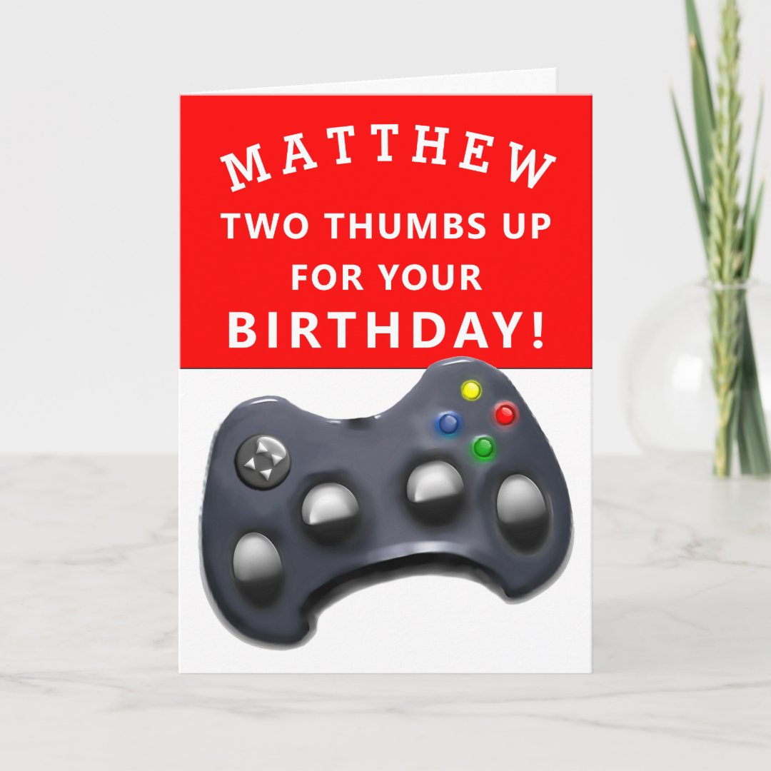Funny Video Gamer Birthday Card | Zazzle