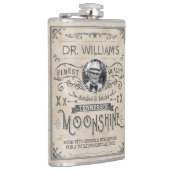Funny Vintage Moonshine Hillbilly Medicine Custom Hip Flask | Zazzle