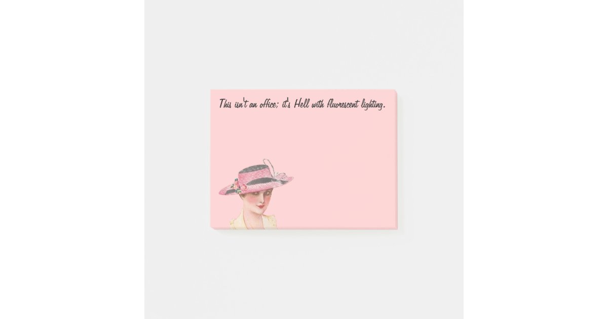 Funny Vintage Office Humor Post-it Notes | Zazzle